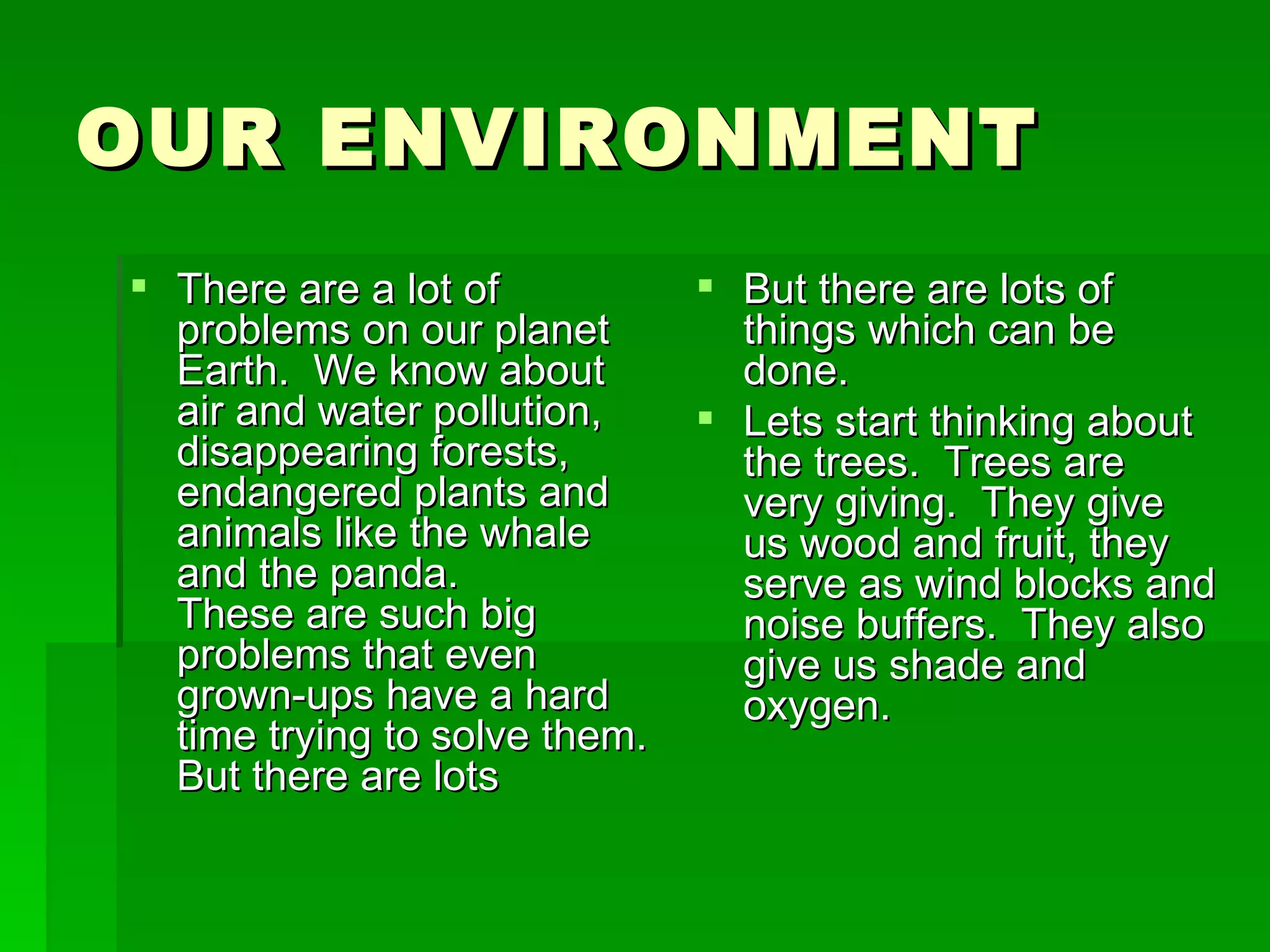 Our Environment | PPT