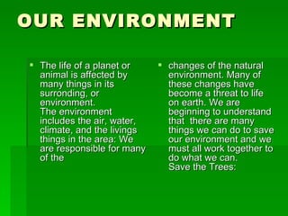Our Environment | PPT