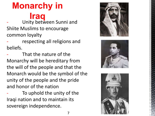 Our history..... Iraq {Monarchy --> Republic} | PPTX