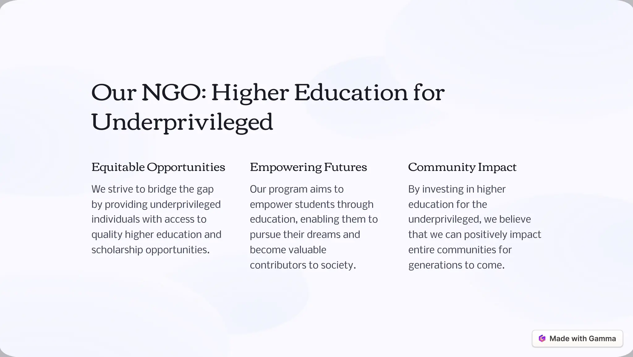 Our-NGO-School-Support-Programme , helping under privileged children | PPT