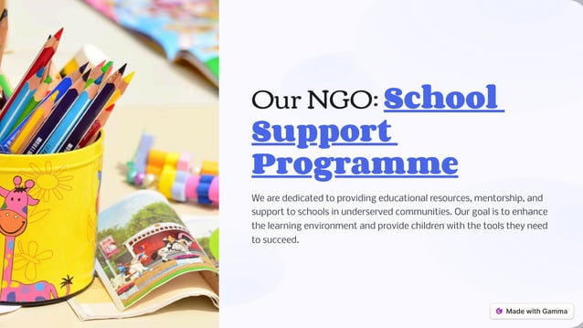 Our-NGO-School-Support-Programme , helping under privileged children | PPT