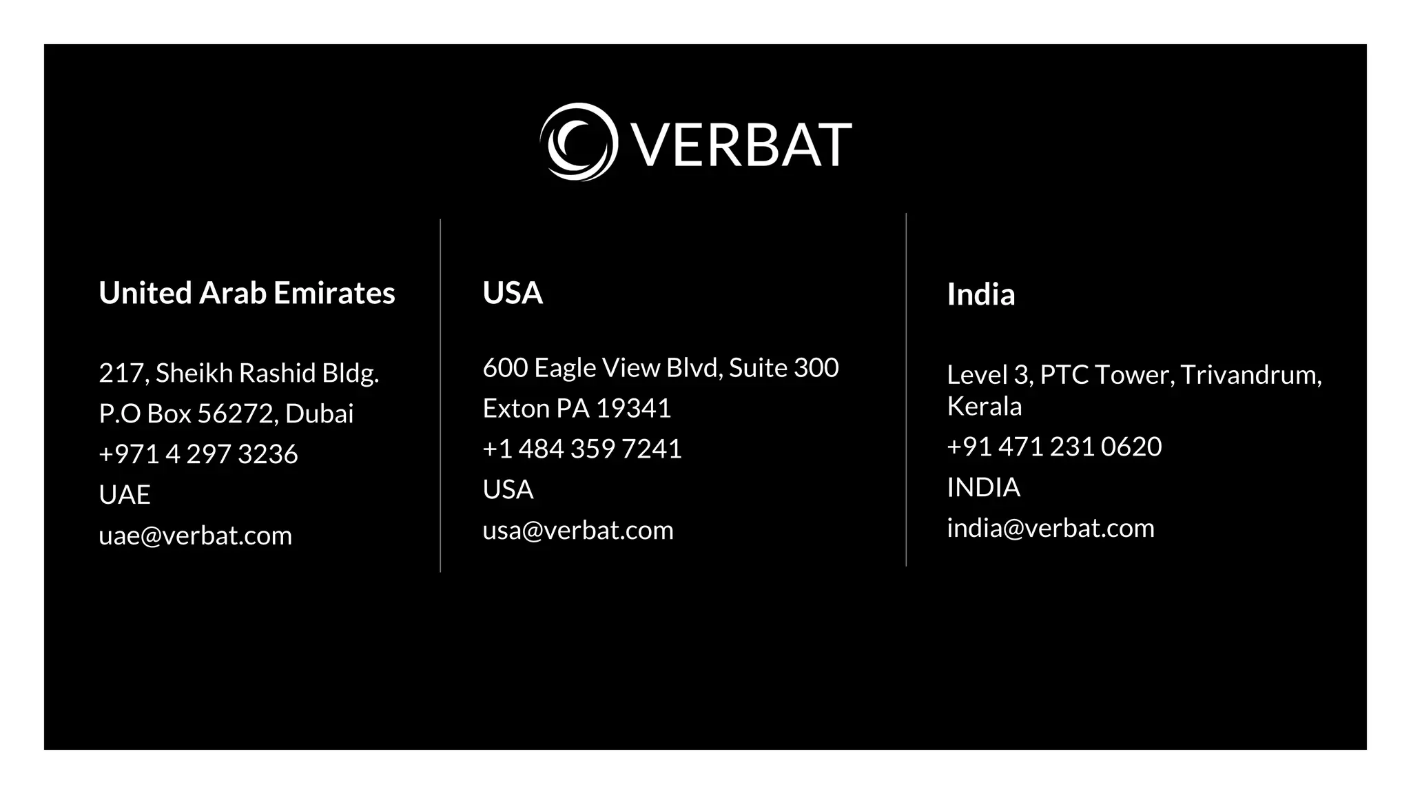 Verbat Technologies-OUR STORY | PDF
