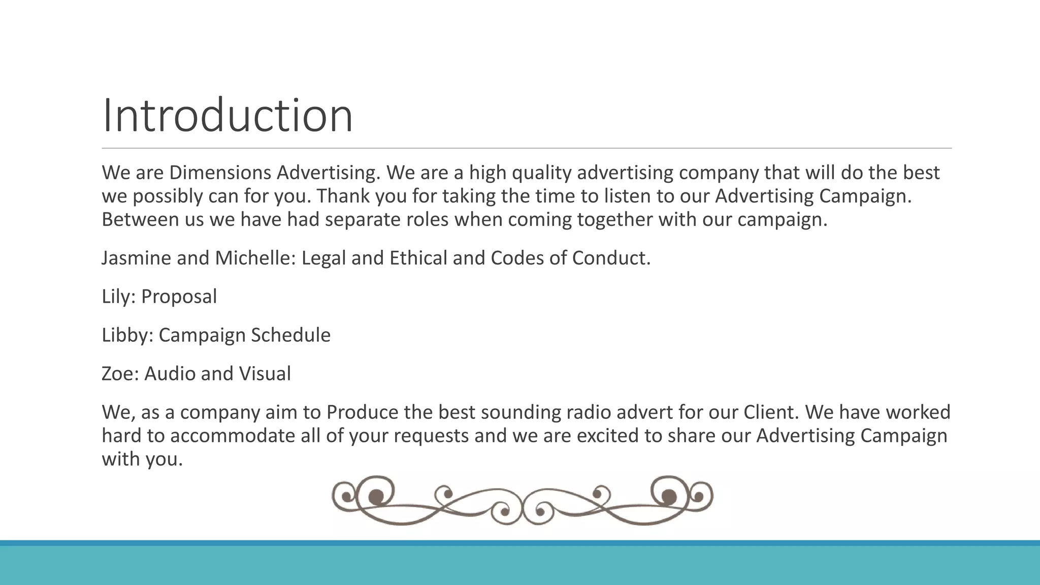 Advertising campaign presentation | PPT