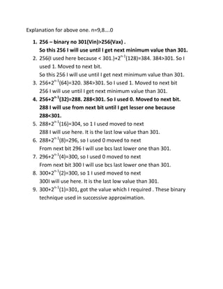Our aim is to find 9 bit binary till 301 | PDF