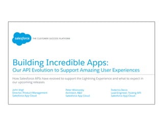 Our API Evolution: From Metadata to Tooling API for Building Incredible ...