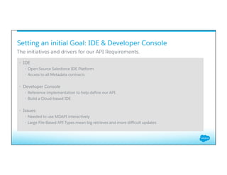 Our API Evolution: From Metadata to Tooling API for Building Incredible ...
