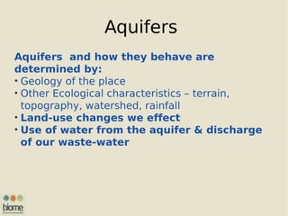 Our Aquifers Our Water | PPT