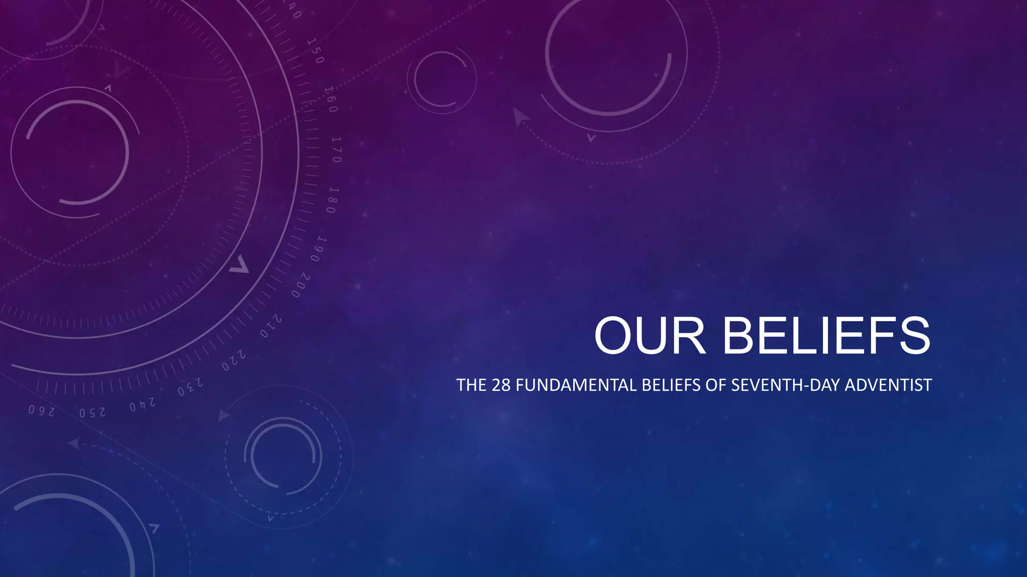SDA Fundamental Belief #8 : The Great Controversy | PPTX