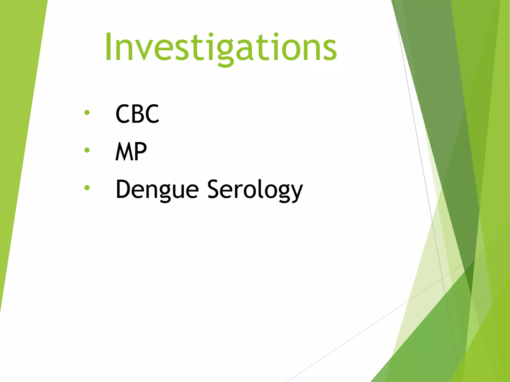 Case Presentation Dengue Fever | PPT