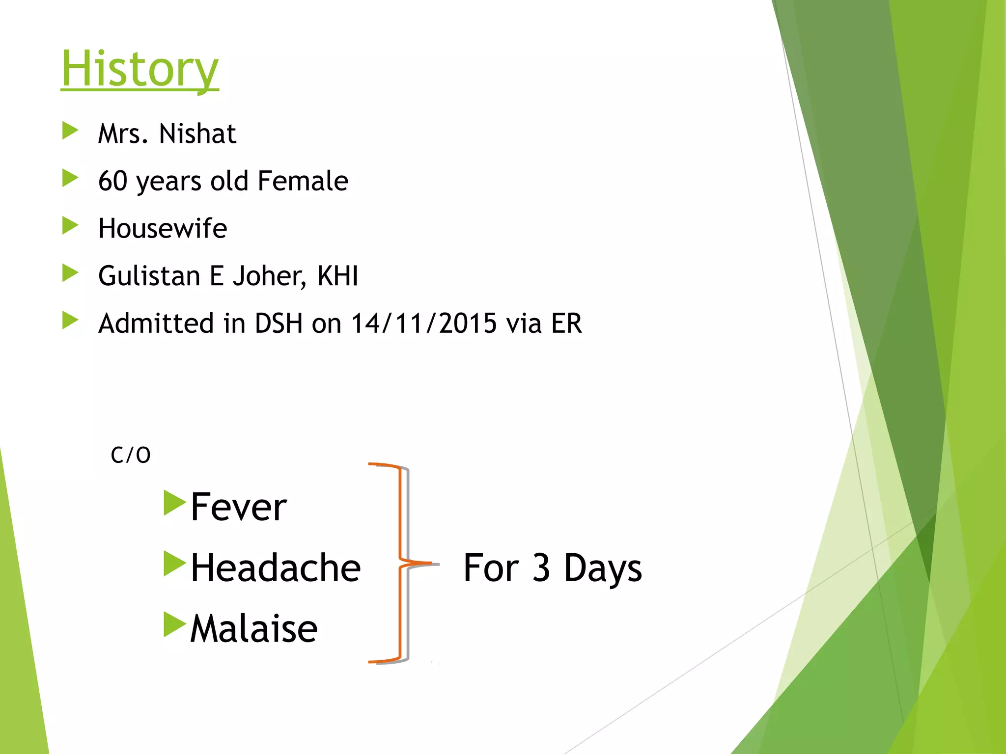 Case Presentation Dengue Fever | PPT