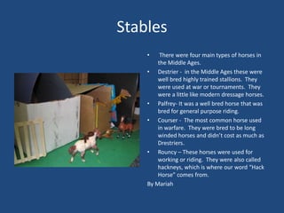 Our Medieval Castle Project | PPTX | Equine Sports | Sports