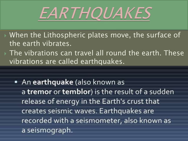 Our changing earth | PPTX