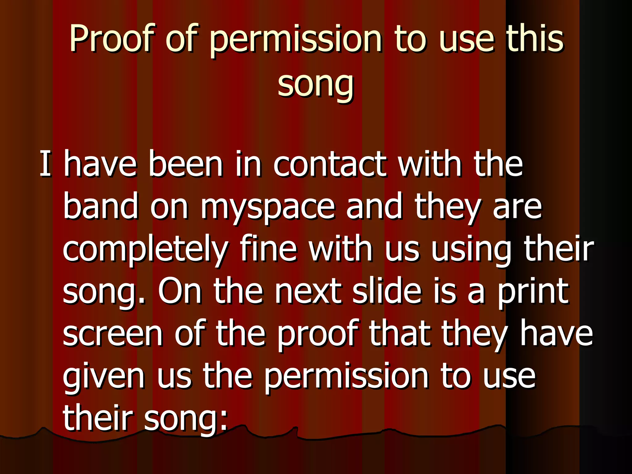 Our chosen song -presentation | PPT