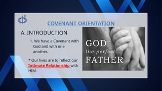 OUR CHRISTIAN CULTURE IN CFC. a slides for Covenant Orientation | PPTX