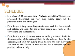 Our class in the future, debate activity | PDF