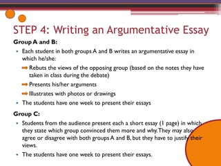 Our class in the future, debate activity | PPT