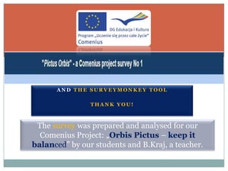 Our comenius project a survey and its analysis "Orbis Pictus" | PPTX