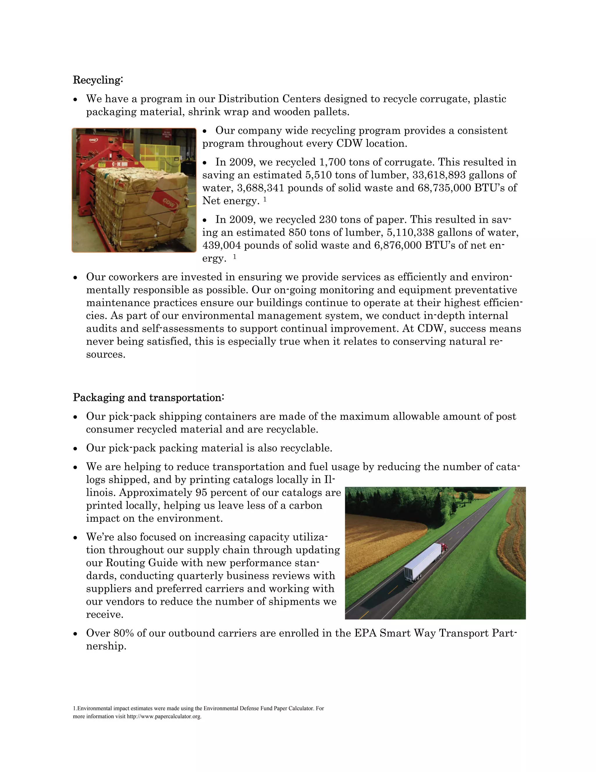 Our Commitment To The Environment 2010 | PDF | Power and Energy ...