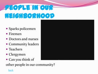 Our community by jody conn | PPTX