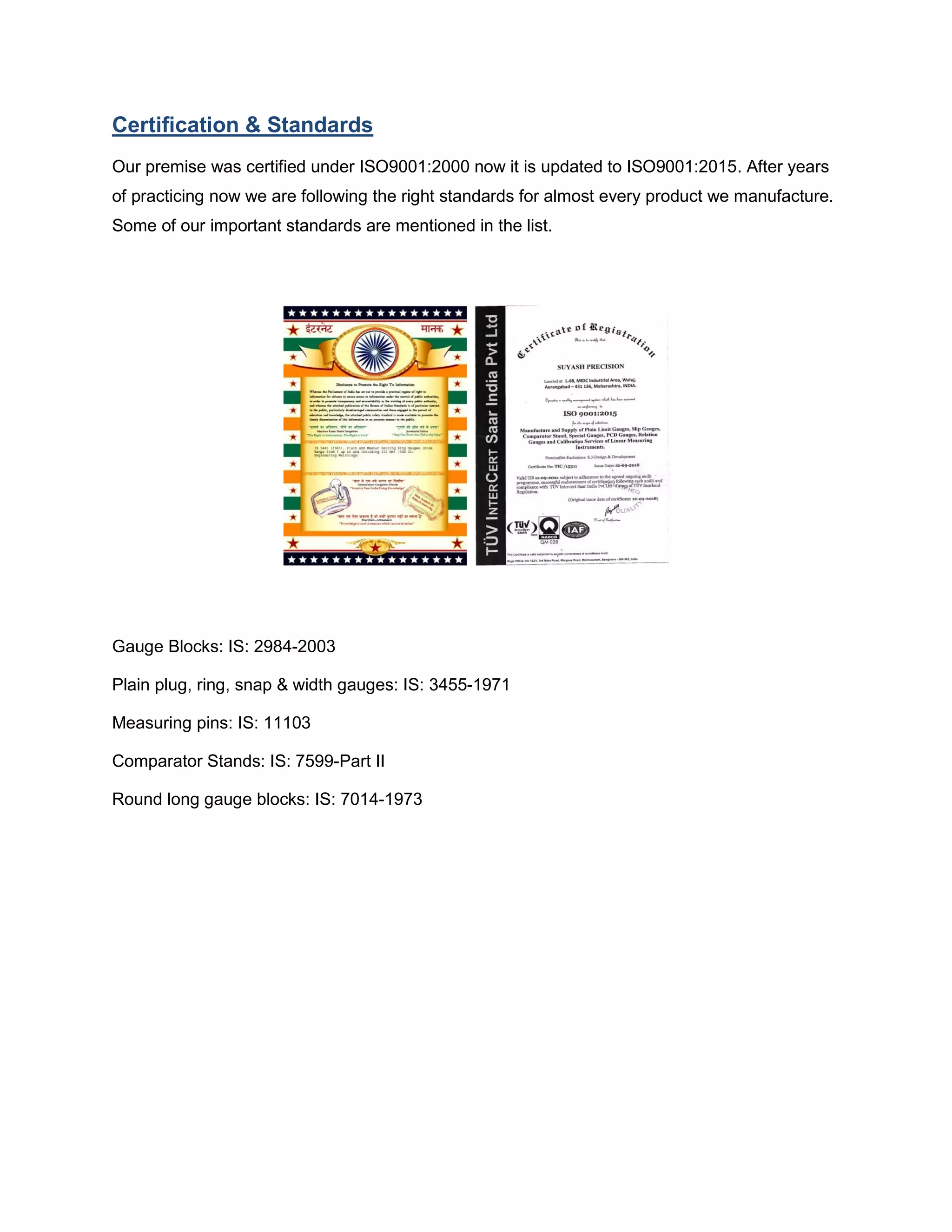 SUYASH PRECISION | PDF