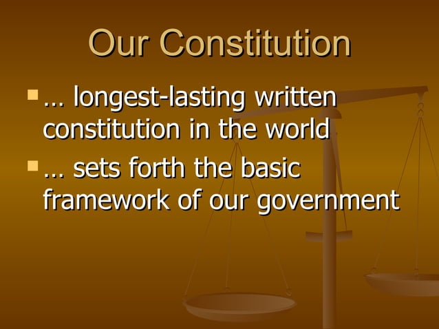 Our constitutional framework | PPT