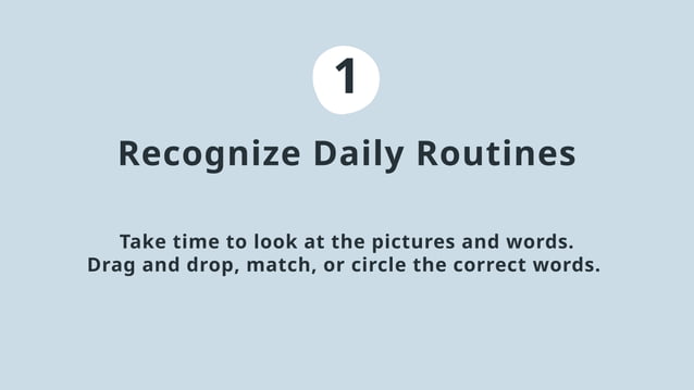 Our Daily Routines Interactive Activity Presentation In Colorful ...