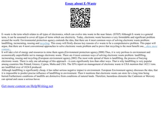 Our E-Waste Problem | PDF | Environmental Services Industry | Industries