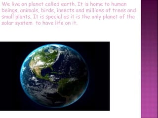 Our earth | PPTX | Geography | Science