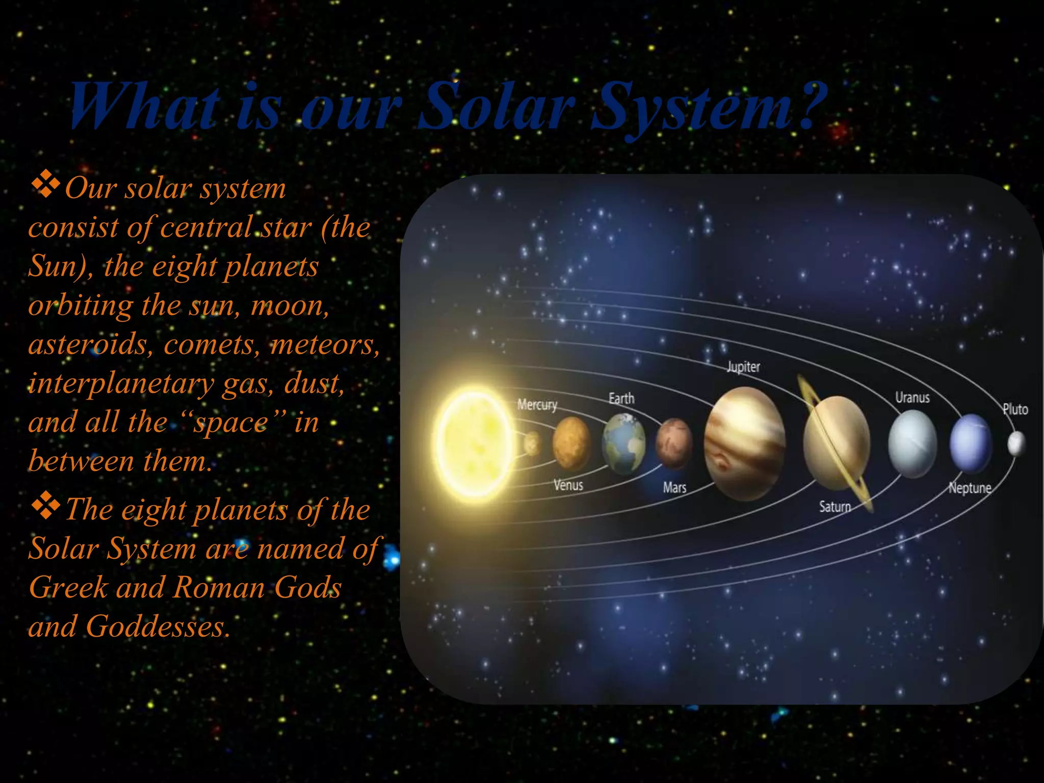 Our earth in the universe | PPTX