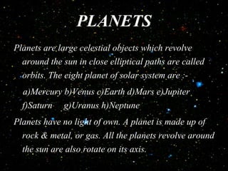 Our earth in the universe | PPTX