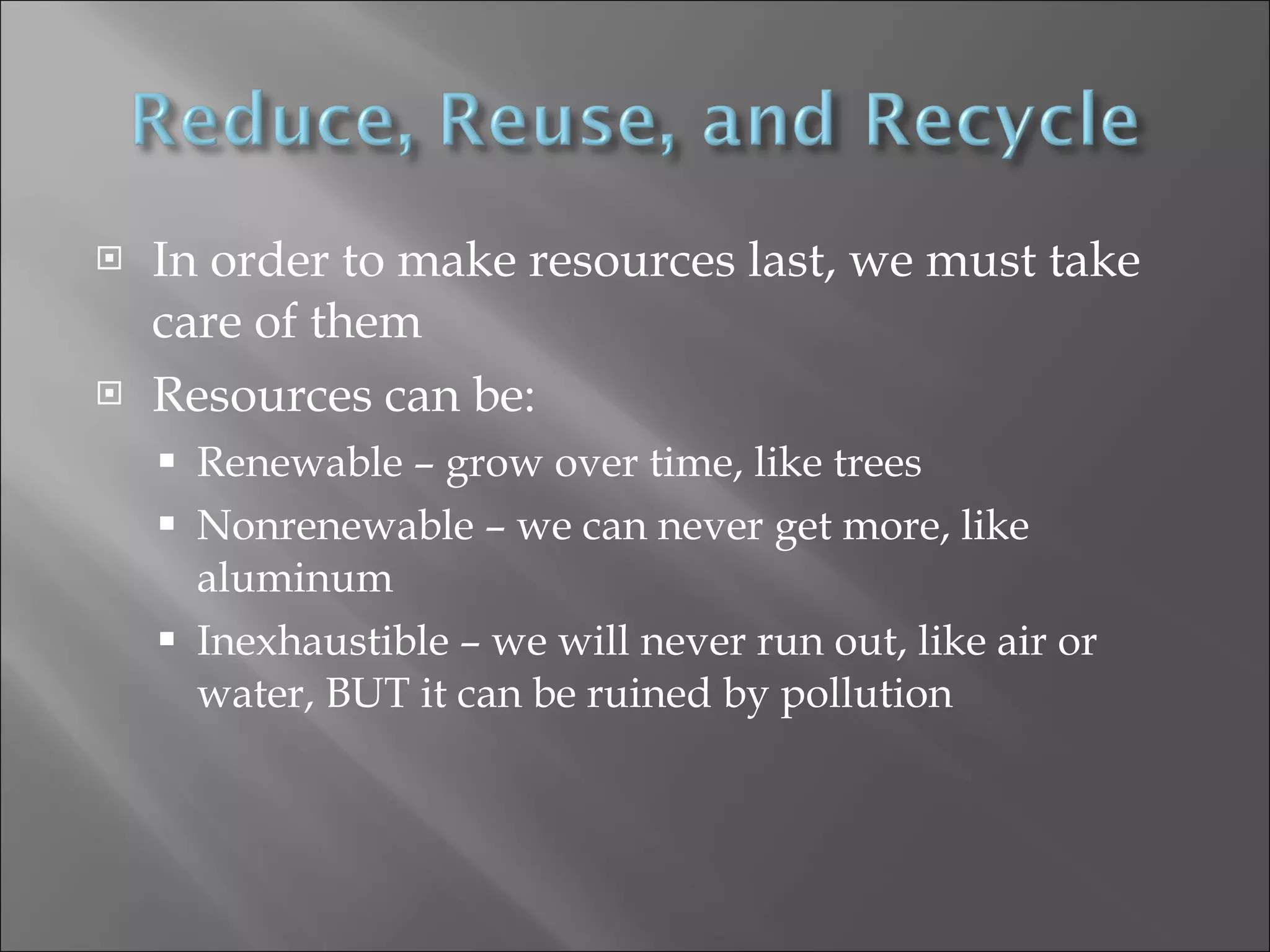 Our earths resources | PPT