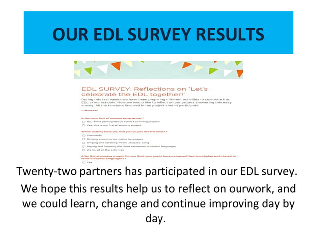 Our edl survey results | PPT