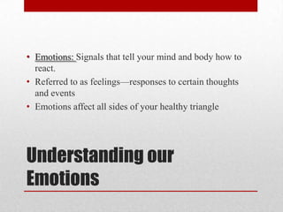 Our Emotions | PPTX