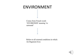 Our environment | PPTX | Geography | Science