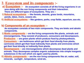 OUR ENVIRONMENT, ecosystem, human exploitation pptx | PPTX