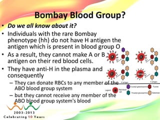 Our experience with Bombay Blood Group | PPT