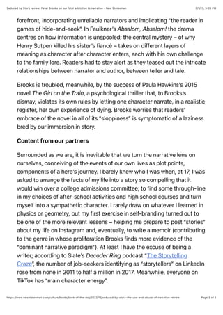 Our fatal addiction to narrative | PDF