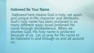 A study on “The Lord’s Prayer” by Dr Jose Poulose | PPT