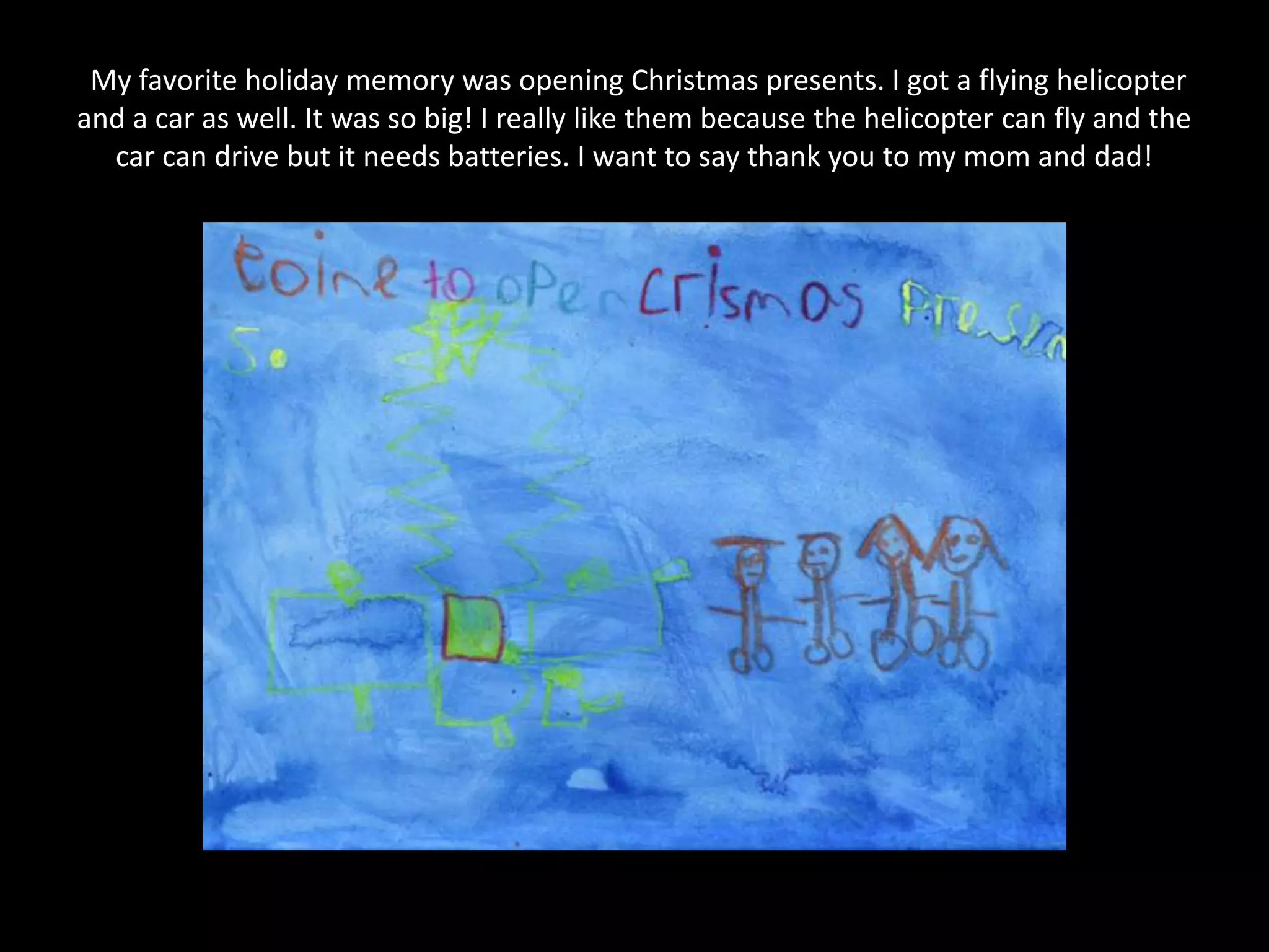 Our favorite holiday memories | PPT