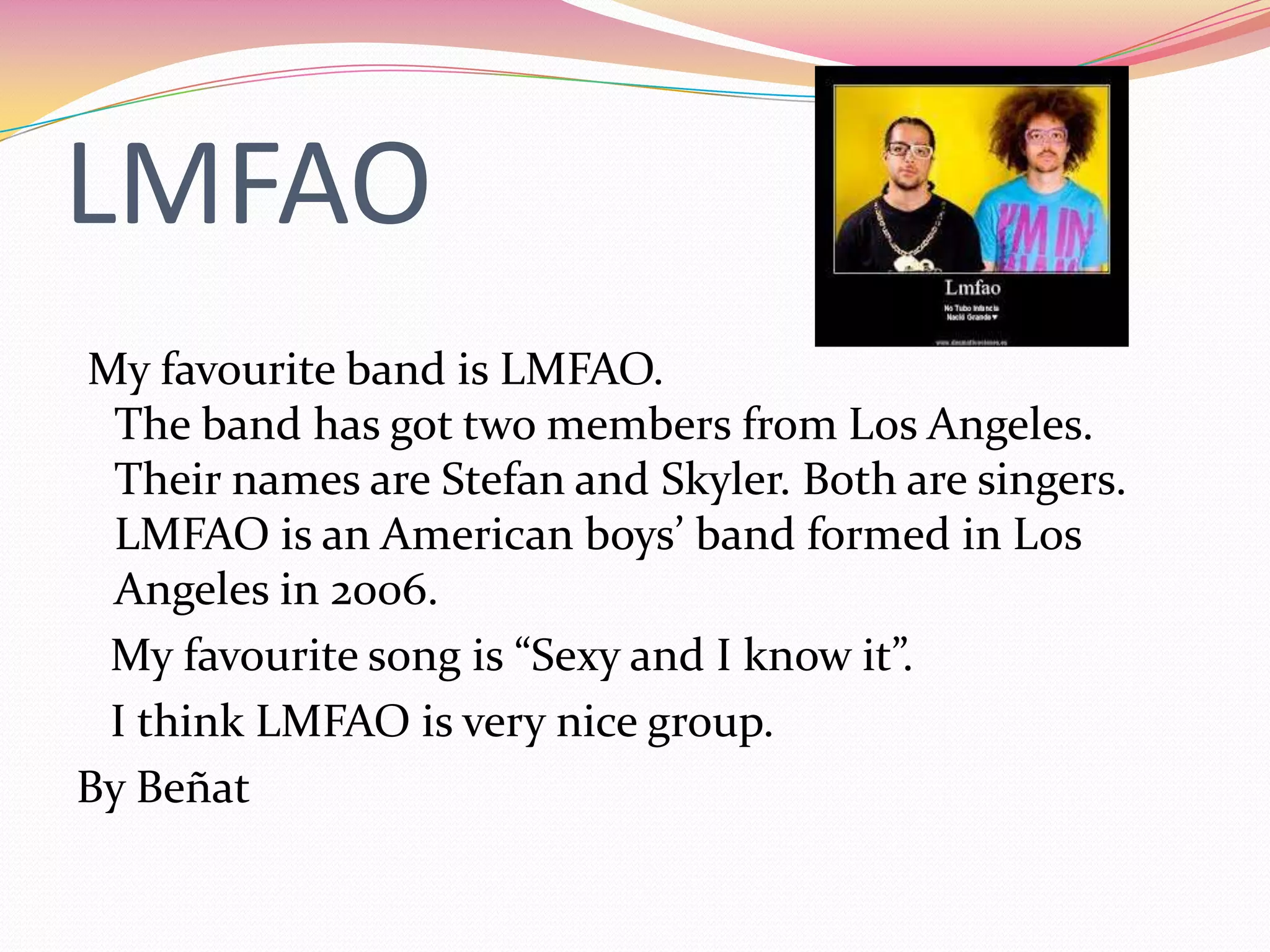 Our favourite bands | PPTX