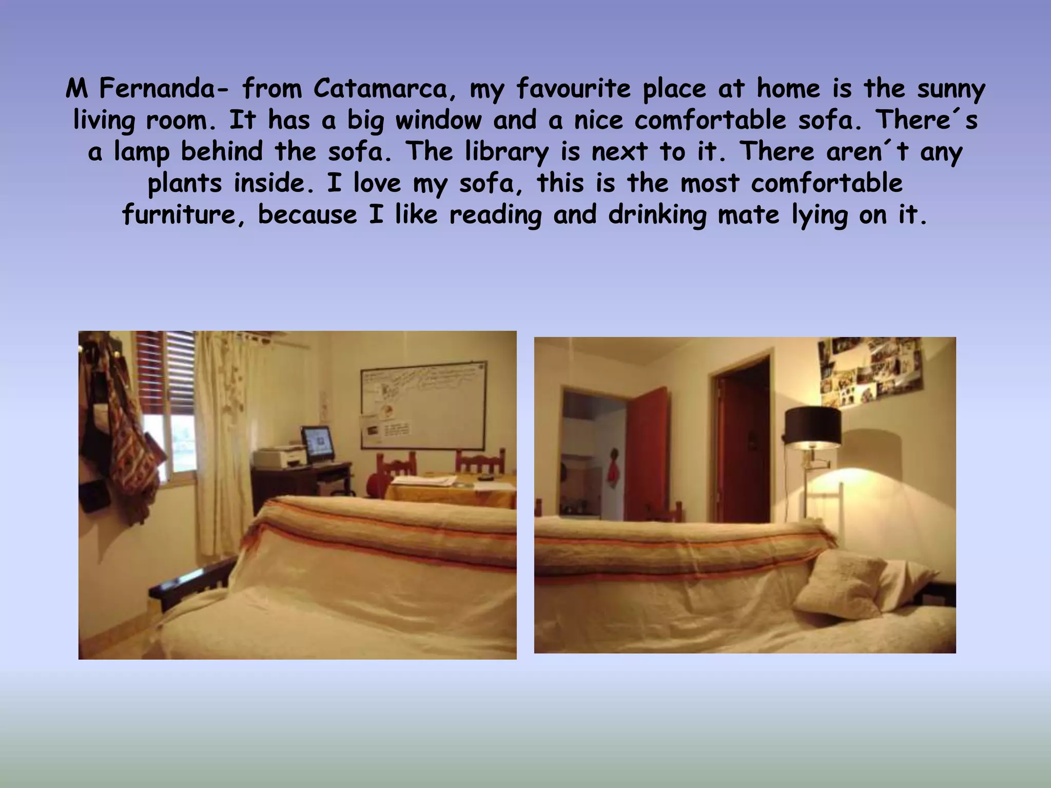 Our favourite places at home | PPTX
