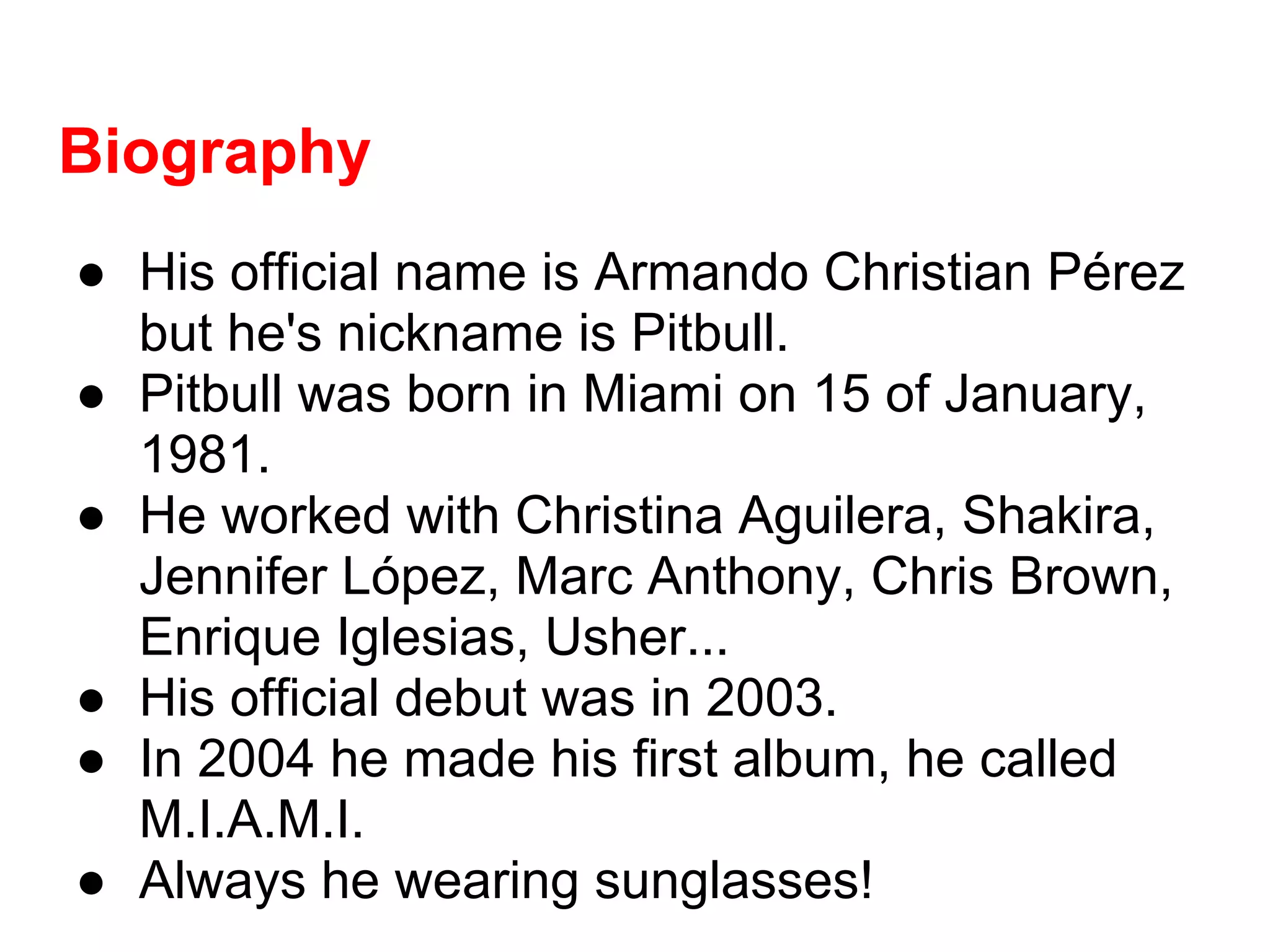 pitbull by bernat linares and roger valero | PDF | World/International ...