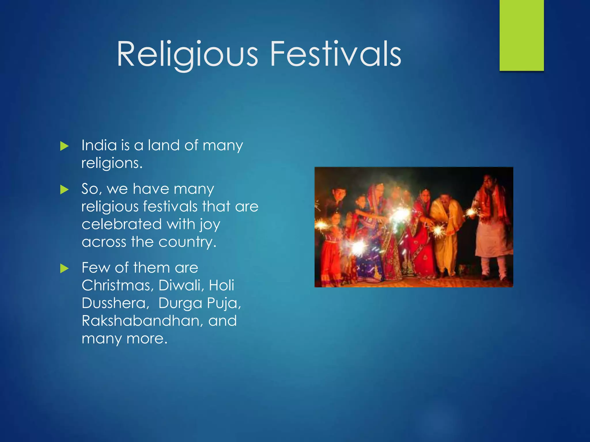 The Festivals Of India | PPTX