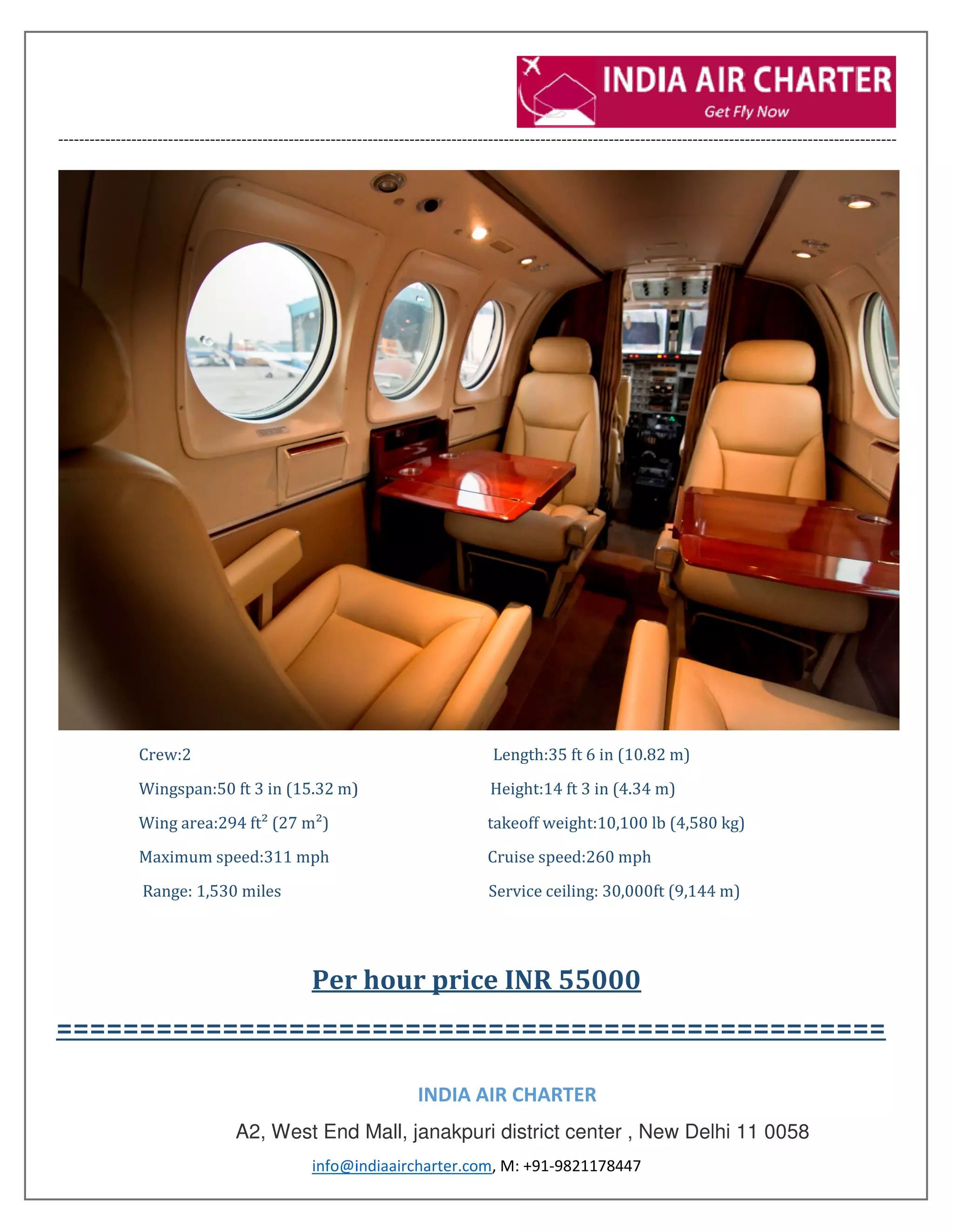 Our fleet india air charter | PDF