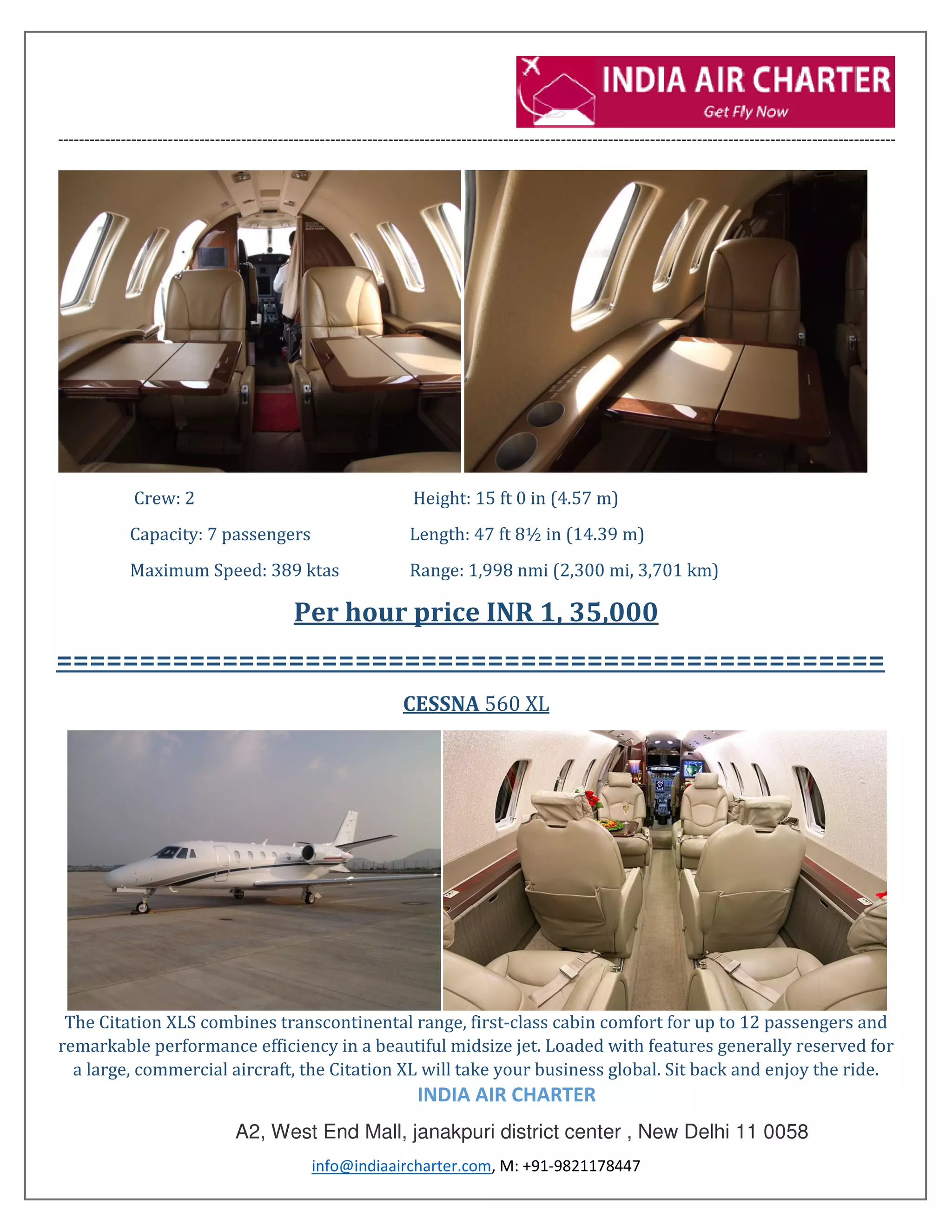 Our fleet india air charter | PDF