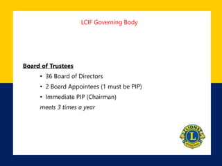 Our Foundation - LCIF | PPTX