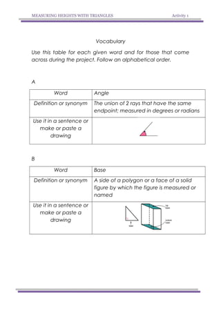 Our geometry dictionary | DOC | Physics | Science