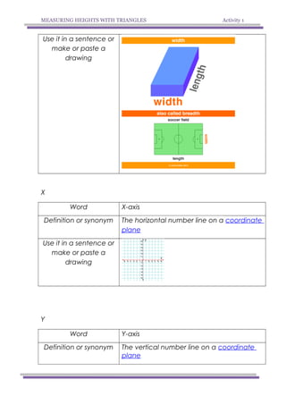 Our geometry dictionary | DOC | Physics | Science