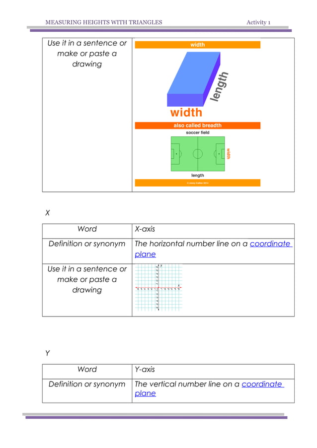 Our geometry dictionary | DOC | Physics | Science