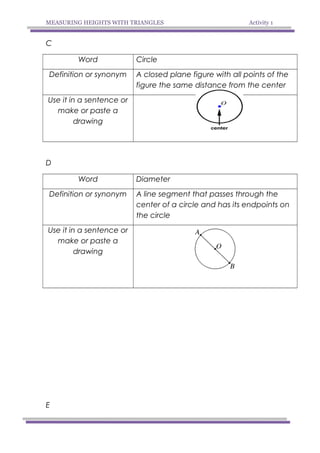 Our geometry dictionary | DOC | Physics | Science